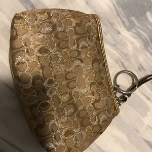 Coach | Bags | Coach Gold Wallet Pouch | Poshmark